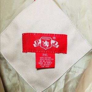 Pj Mark | Jackets & Coats | Khaki Pj Mark Logo Zip Jacket 2xl | Poshmark